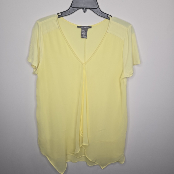 Kate & Mallory | Tops | Kate Mallory Yellow Sheer Shirt | Poshmark